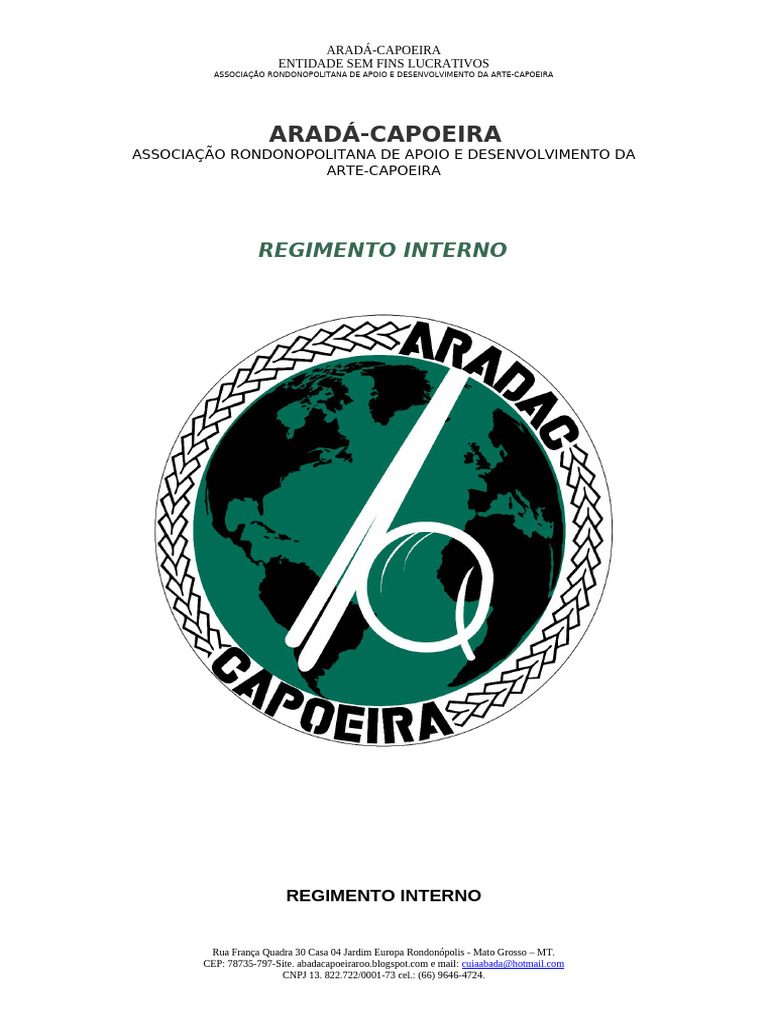 Regimento Interno Aradac 2024 | PDF