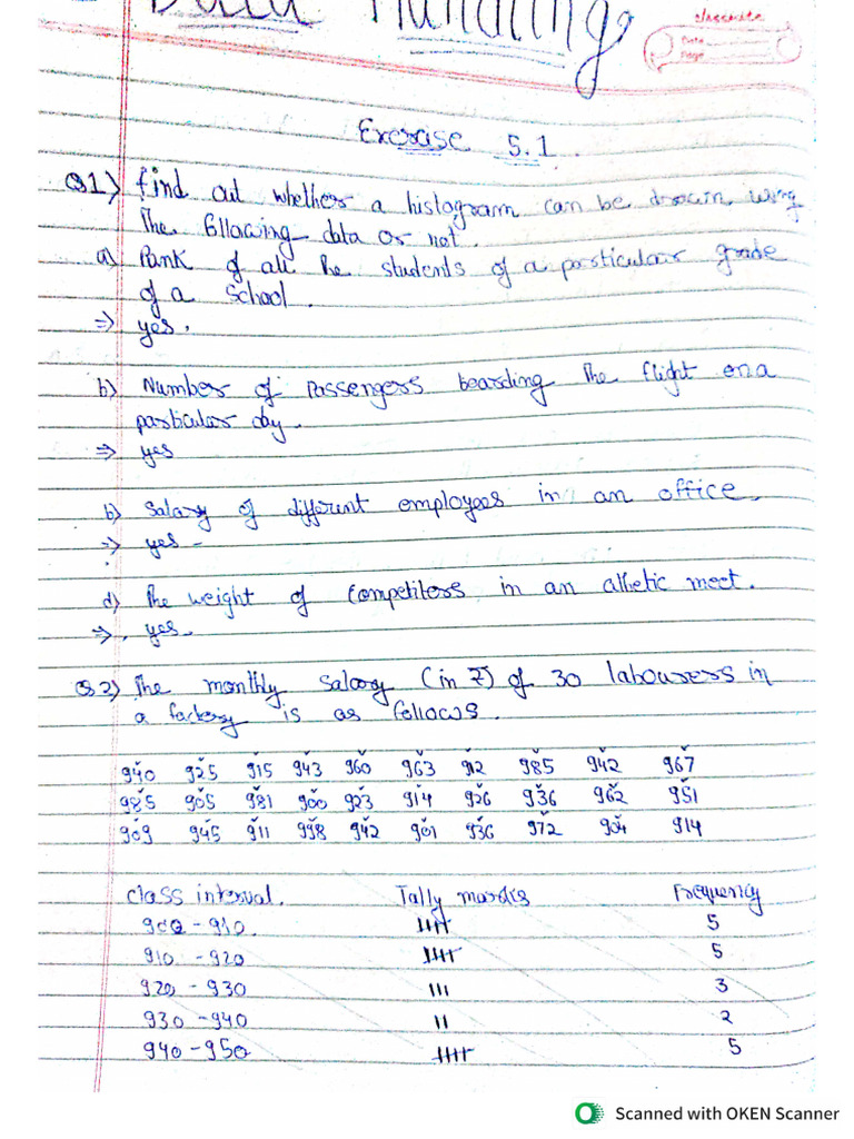 Data Handling 5 Class 8 | PDF