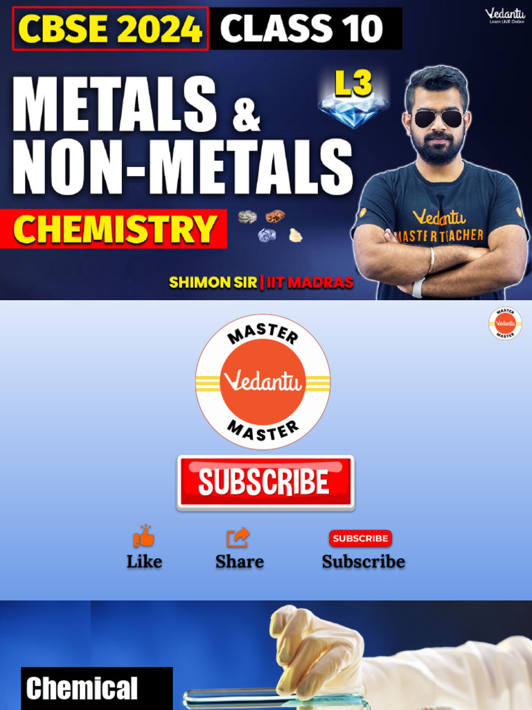 Chemical Reactions of Metals Explained | PDF | Aluminium | Magnesium