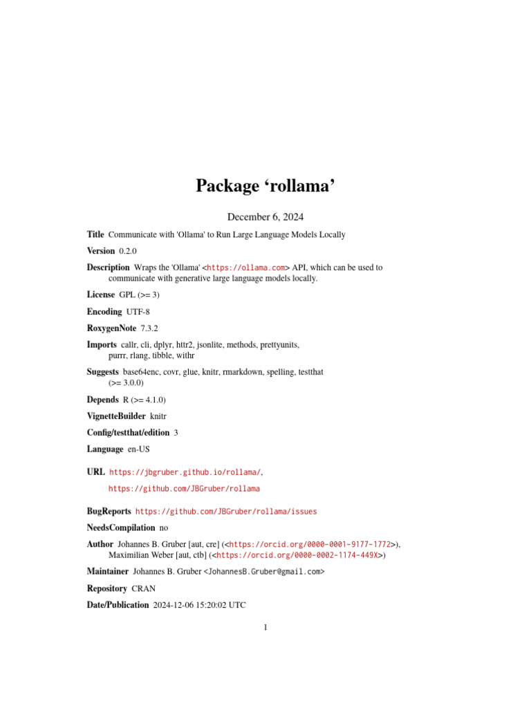 rollama | PDF | Web Server | Internet & Web