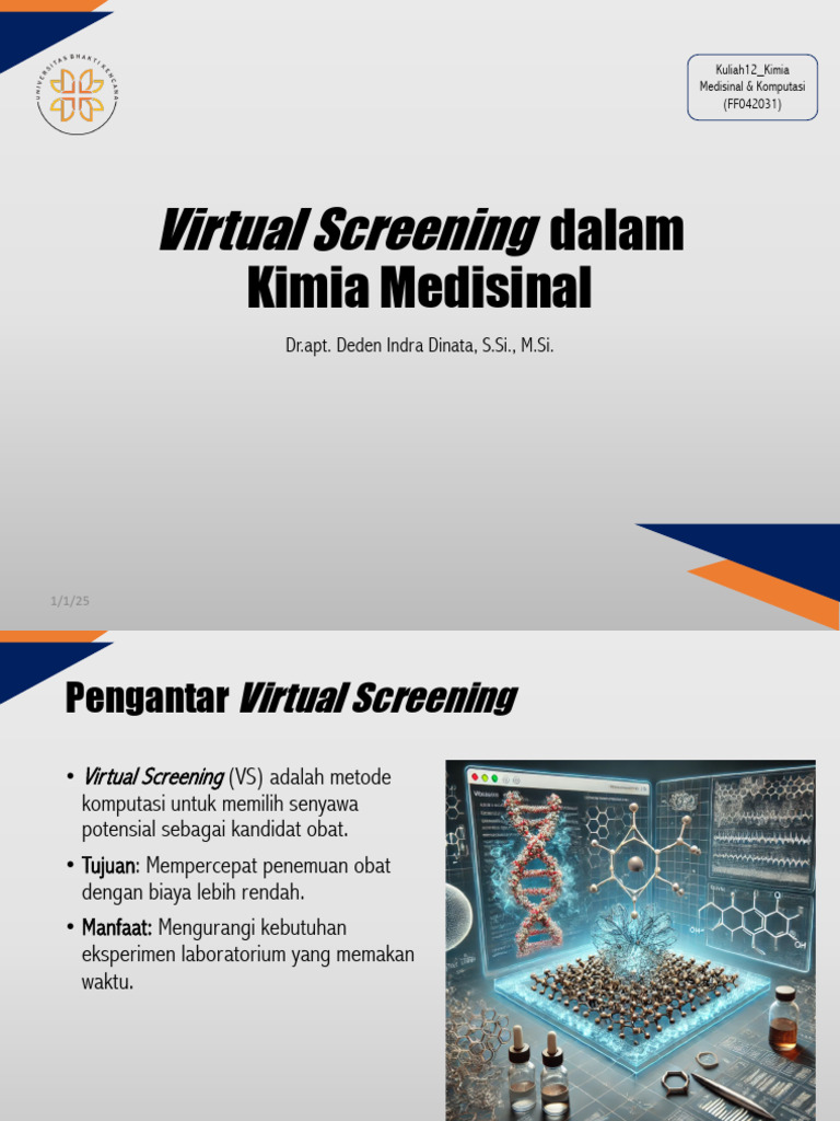 Metode Virtual Screening dalam Penemuan Obat | PDF