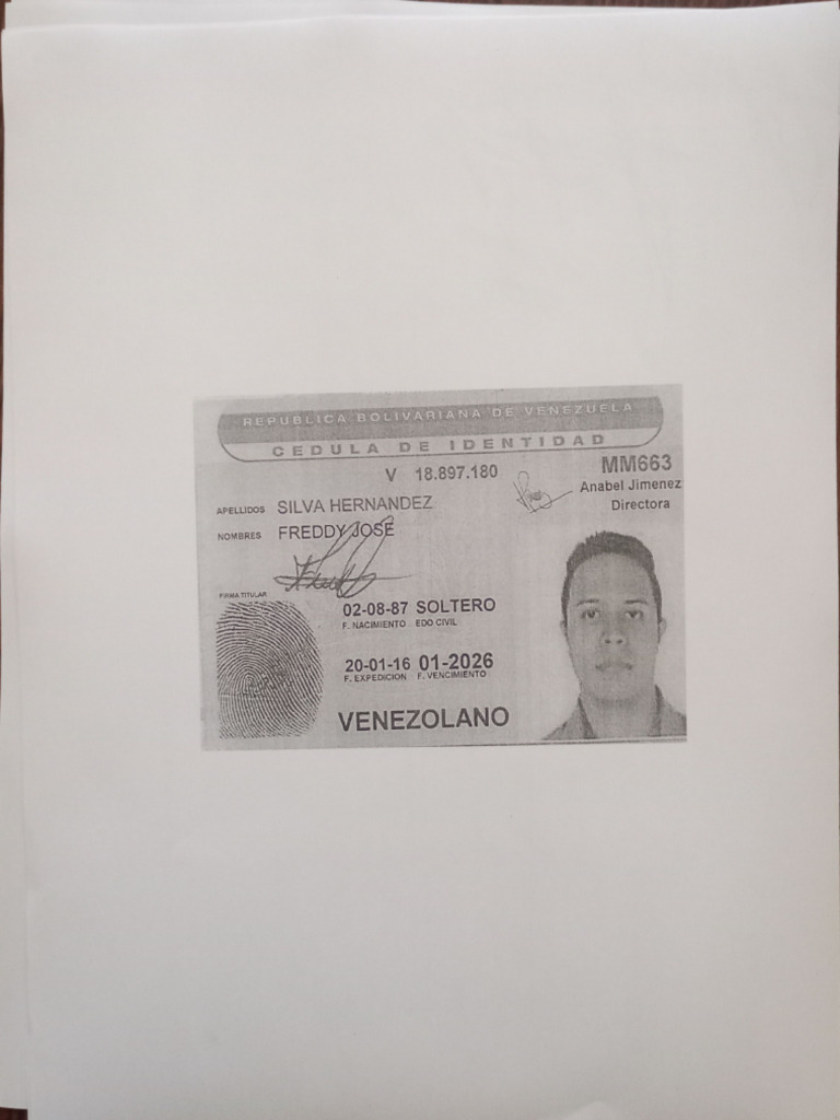 Cédula Freddy | PDF