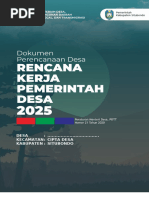 Dokumen RKP Desa Tahun 2025 | PDF | Pengelolaan Keuangan & Uang | Ilmu Sosial