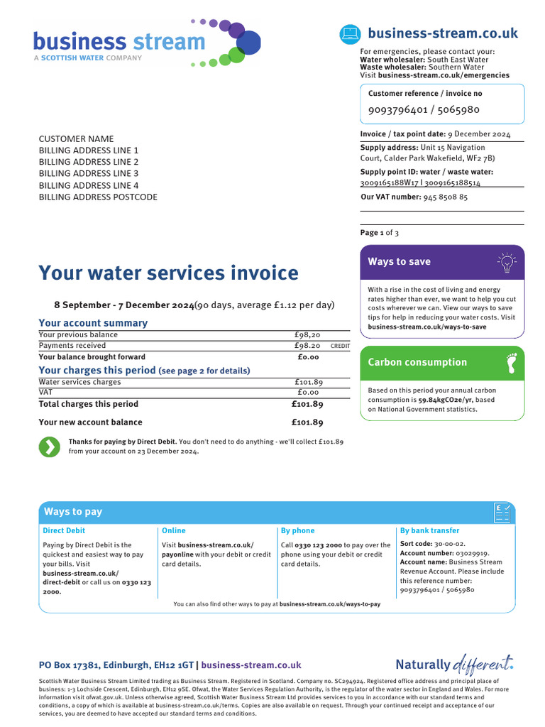 usiness stream bill | PDF | Cost Of Living | Invoice