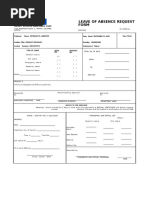 Self-Certification Sick Leave Form | PDF