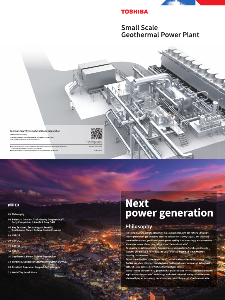 Small Scale Geothermal Power Plant Catalogue | PDF