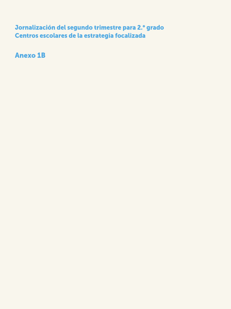 Jornalización 2.º Grado Segundo Trimestre - Ccee | PDF | Sustracción