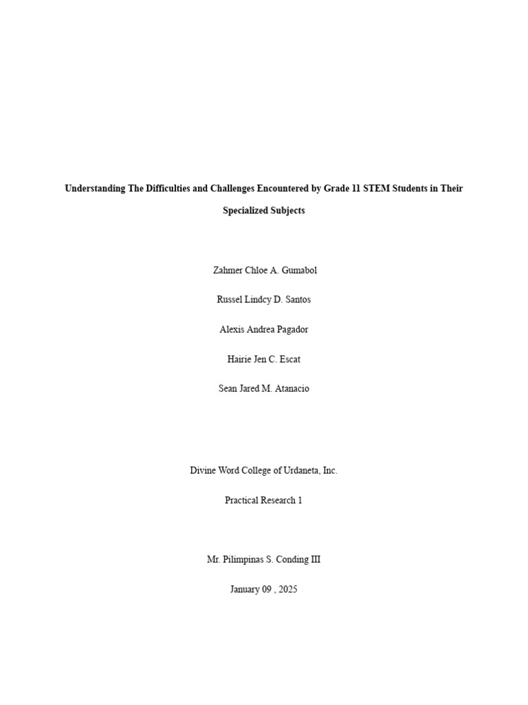 Research Title Defense Template | PDF | Science, Technology ...