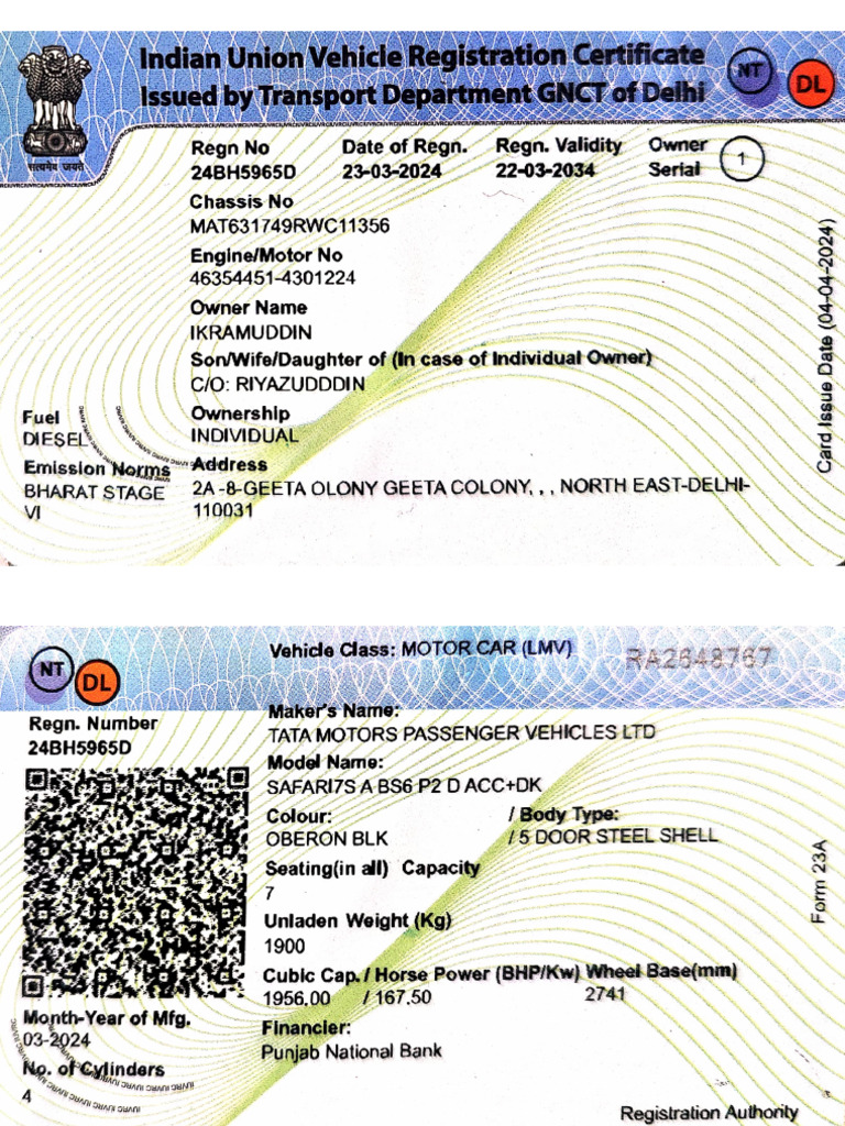 Car Document | PDF