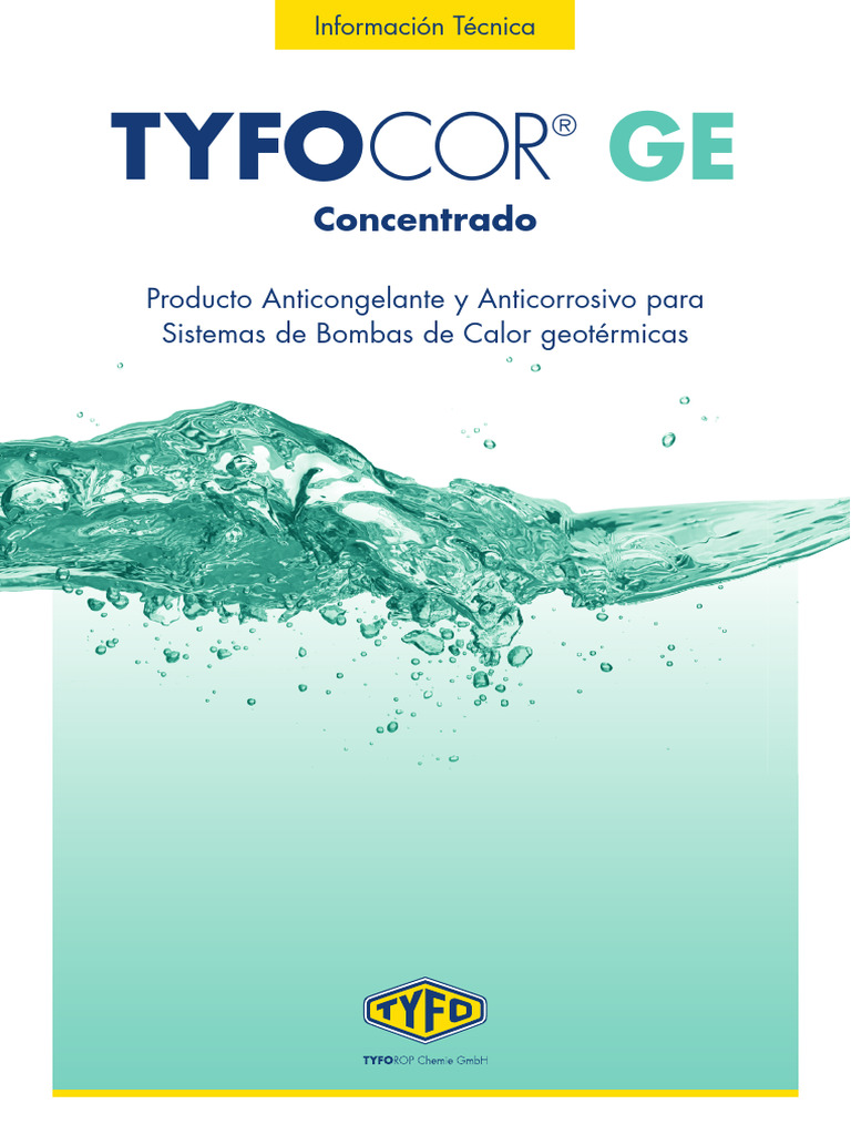 Tyfor 5050 Refrigerante | PDF | Agua | Corrosión
