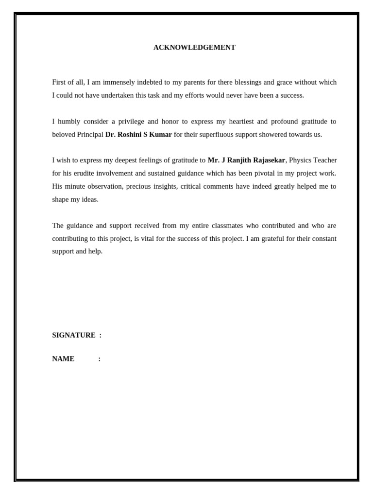 Acknowledgement - Phy 2024-25 | PDF