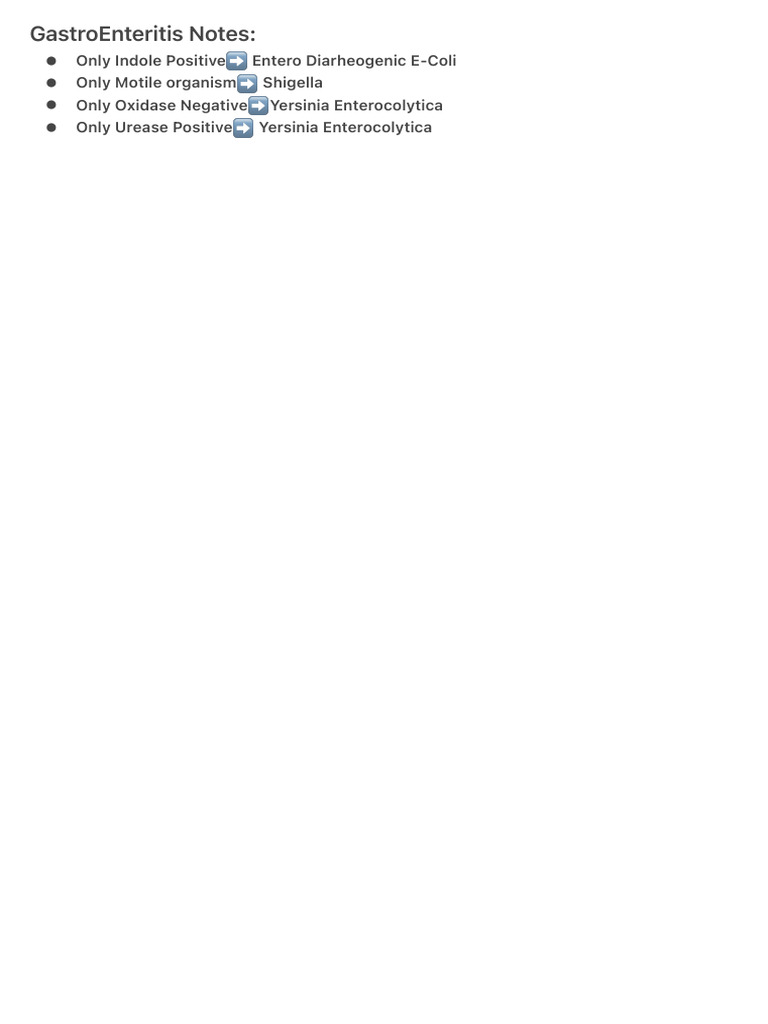 GastroEnteritis Notes | PDF