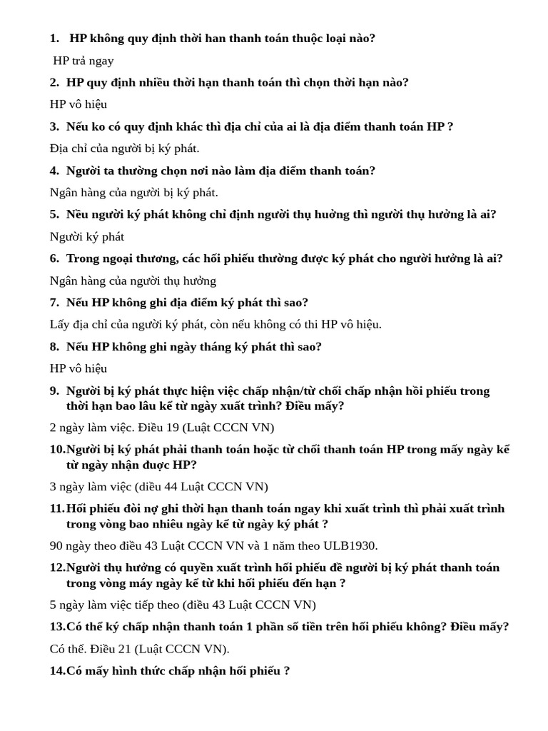 Btap trắc nghiệm HP | PDF