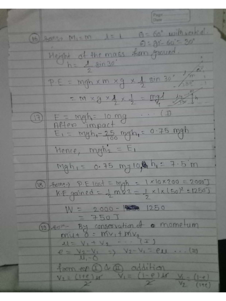 PHYSICS CET TEST-problem 16-20 | PDF