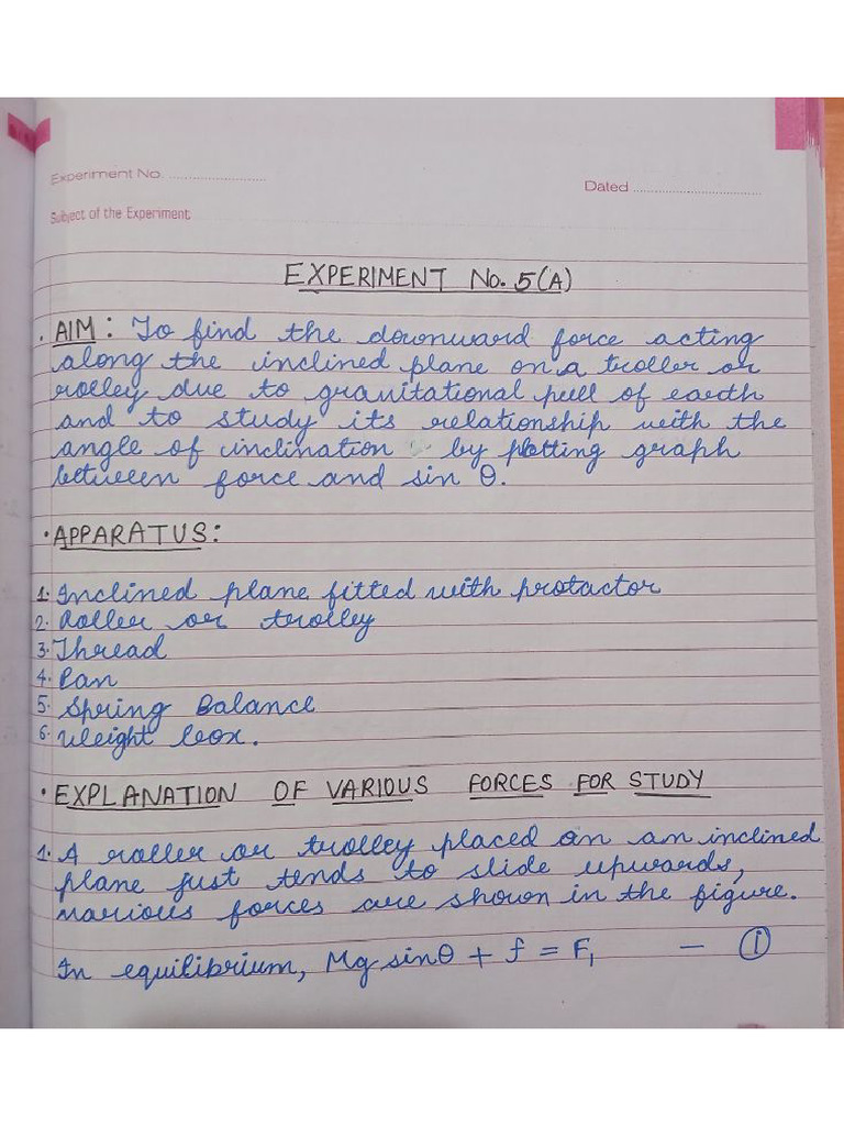 Physics Exp.5A | PDF