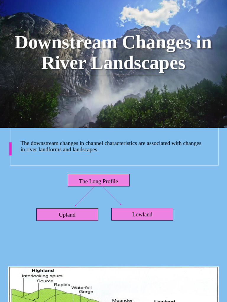 Downstream Changes in River Lanscapes | PDF | River | Erosion