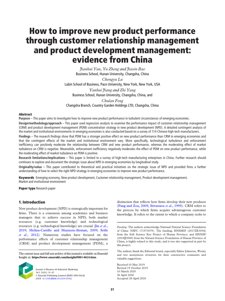 How To Improve New Product Performance Through Customer Relationship ...