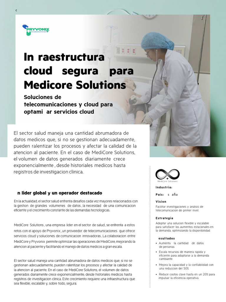 ¿Cómo consiguió Medicore Solutions optimizar su infraestructura de redes? | PDF | Computación en ...