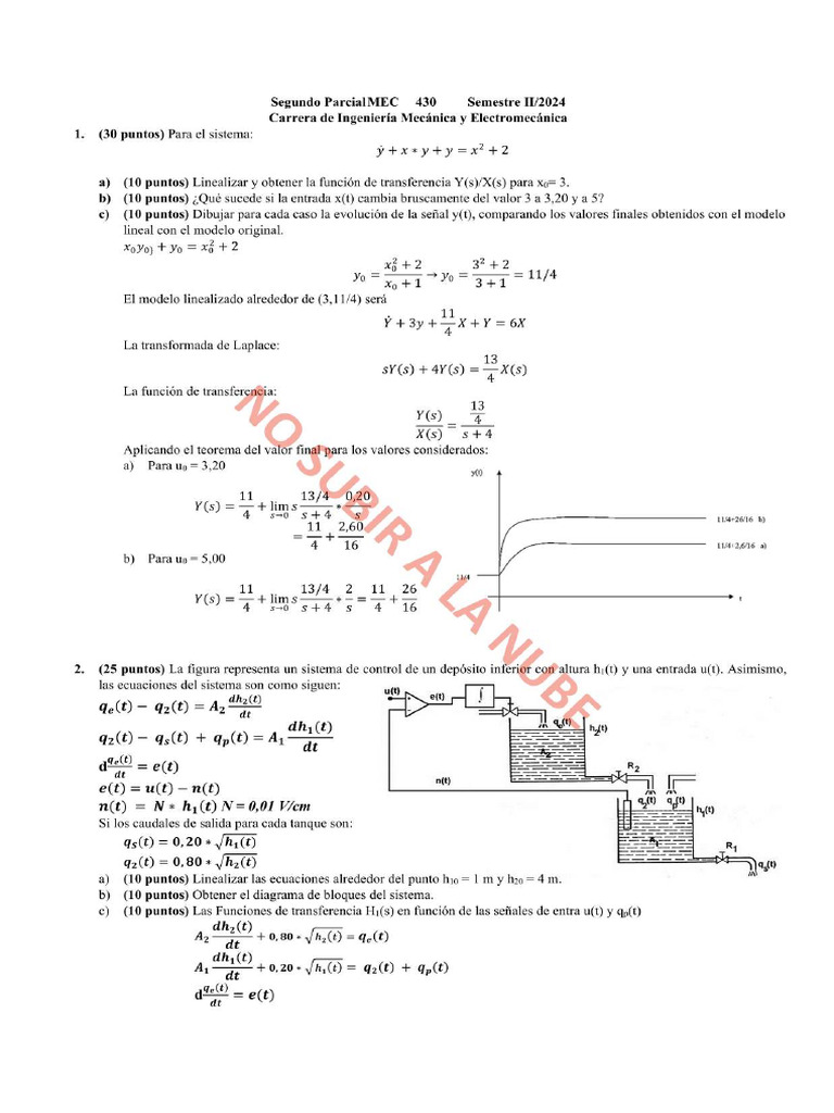 Segundo Parcial Controles 222024 Respuestas | PDF
