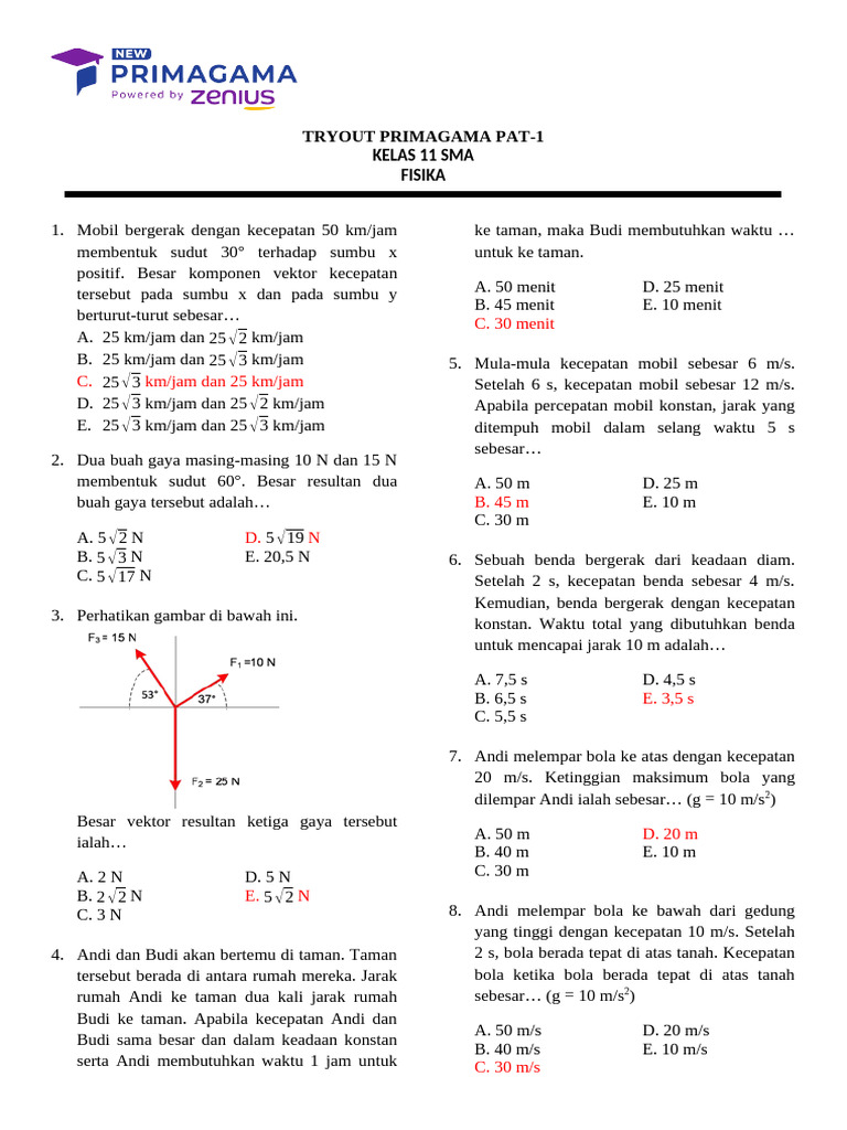 SMA Kelas 11 | PDF