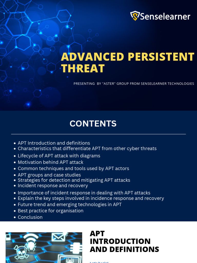 Advanced Persistent Threat | PDF | Malware | Security