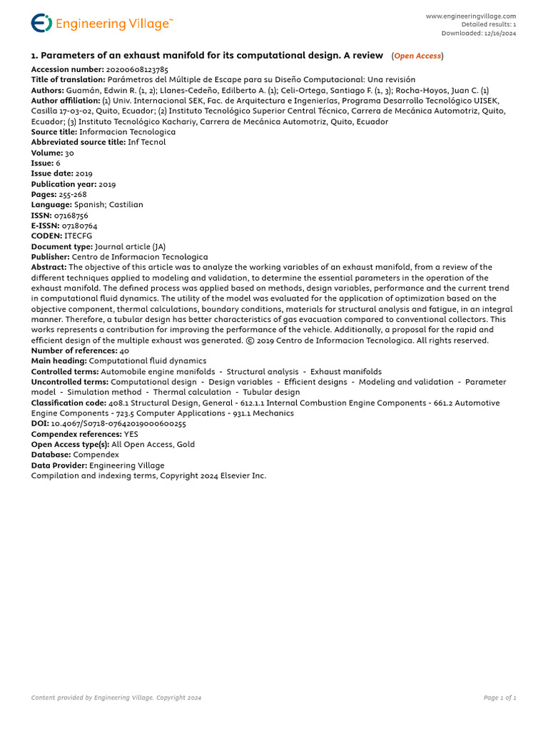 Engineering Village Detailed 12-16-2024 84431631 | PDF | Computational ...