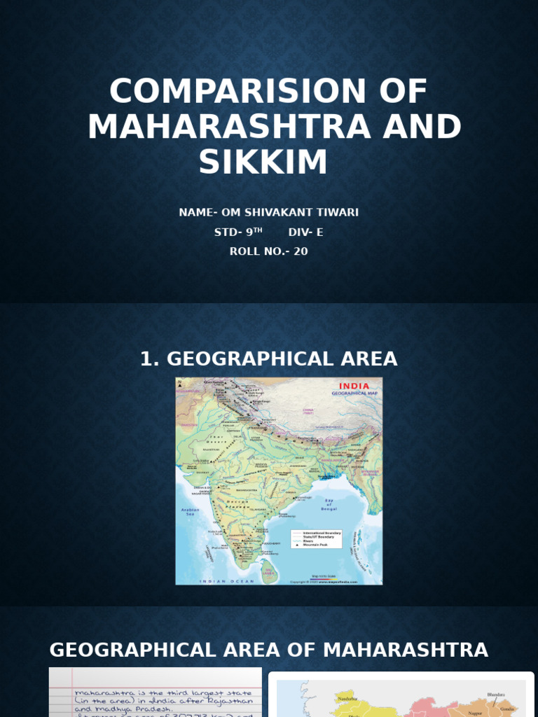 Comparision of Maharashtra and Sikkim | PDF