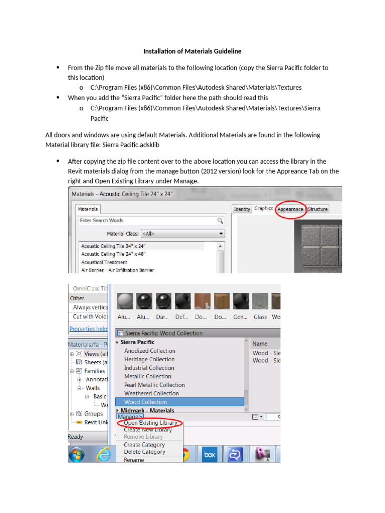 Installation of Materials Guideline | PDF