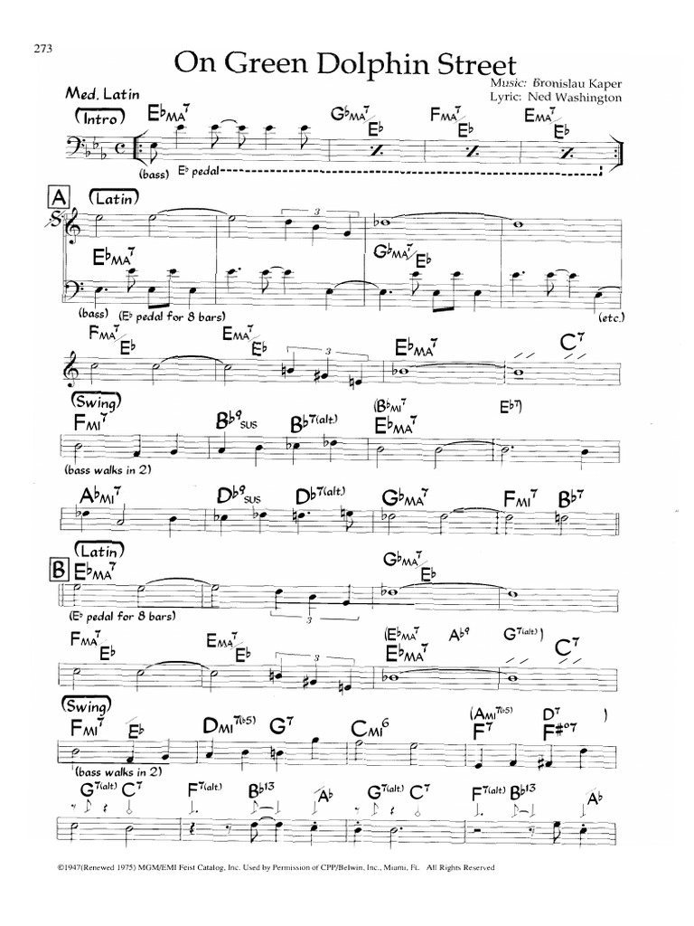 Jazz Chord Progressions and Notation | PDF