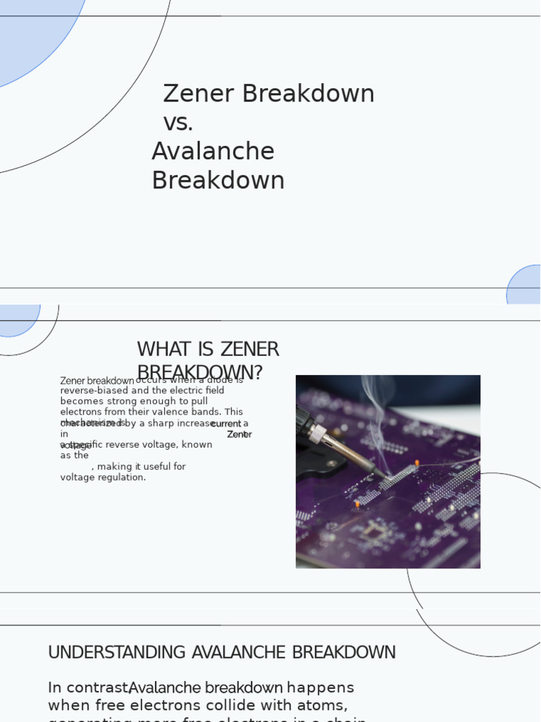 Zener vs. Avalanche Breakdown Explained | PDF
