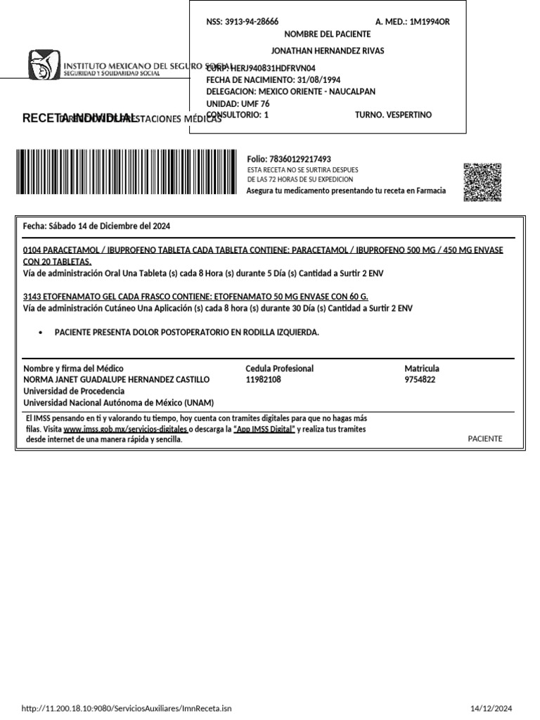 Receta Imms | PDF | Terapia | Química medicinal