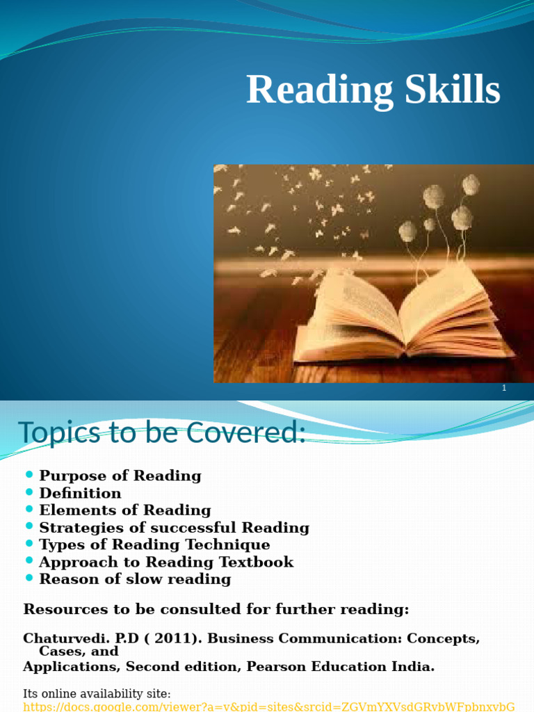 Lecture 10 - Reading Skills | PDF | Speed Reading | Learning