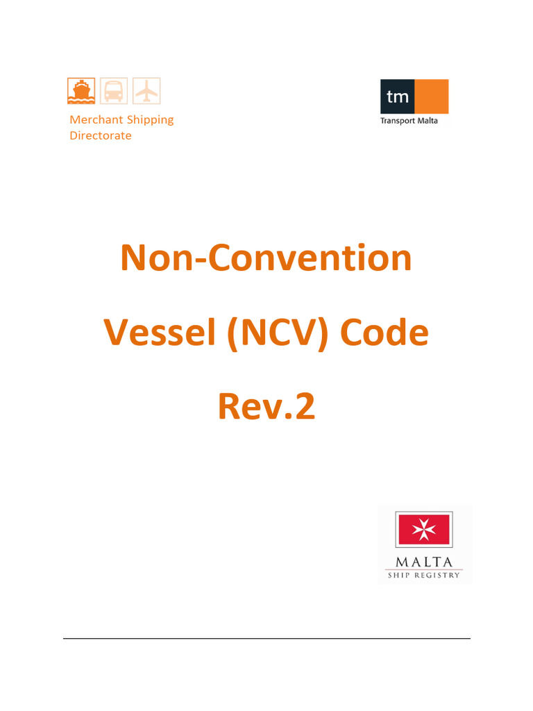 NCV Code - Rev.2 (2021) | PDF | Shipping | Ships