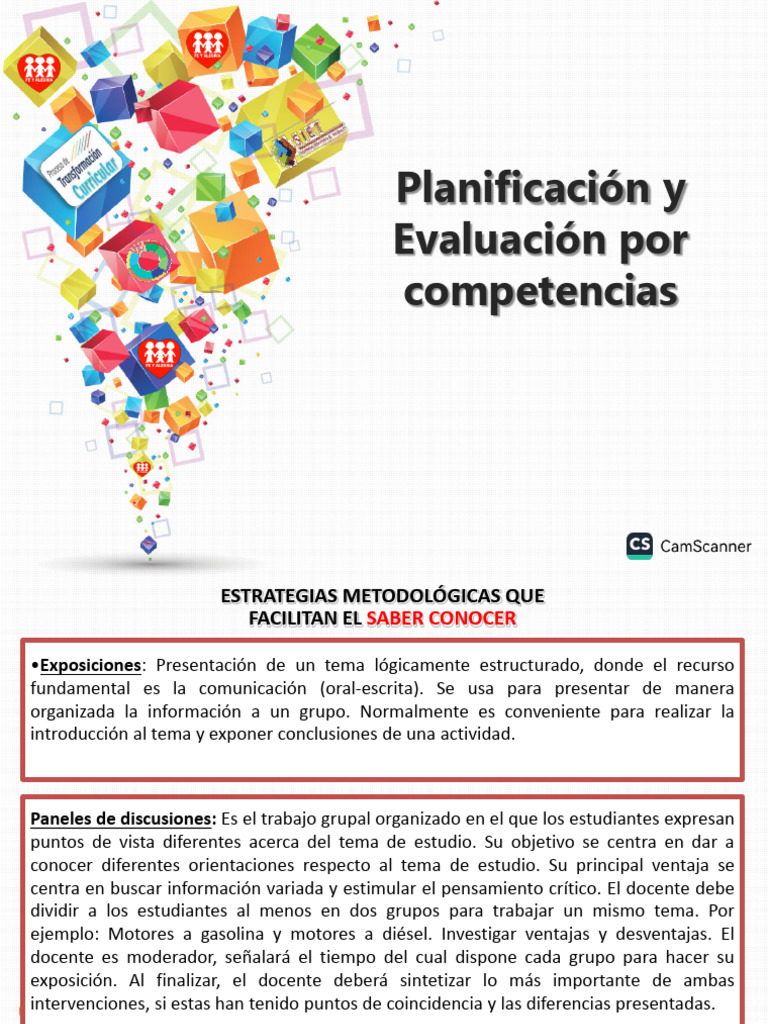 Planificación y Evaluación por competencias | PDF | Evaluación | Aprendizaje