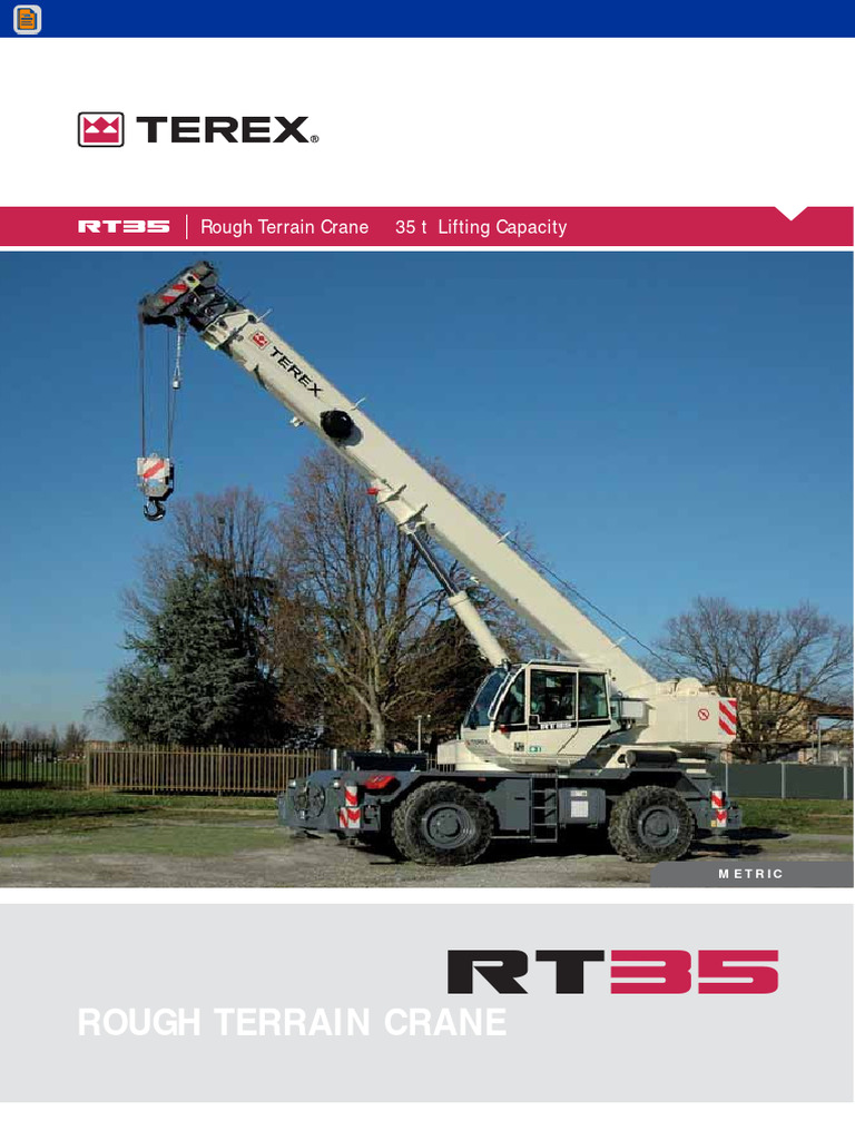 Terex-RT35(1) | PDF | Manufactured Goods | Vehicle Technology