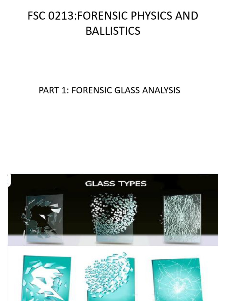 Part 1 Glass Analysis PDF | PDF | Glasses | Refractive Index