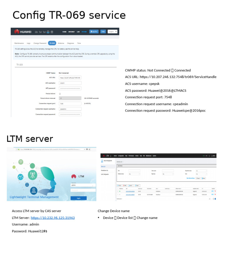 Config TR-069 N5368X 5G Service | PDF