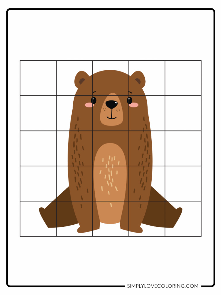 Bear Summer Jigsaw Puzzle Printable | PDF