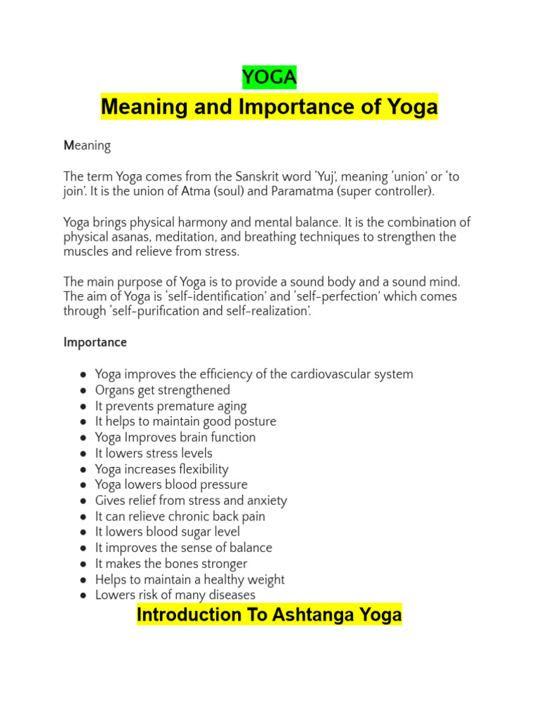 PE Chapter 3 Yoga | PDF | Asana | Yoga