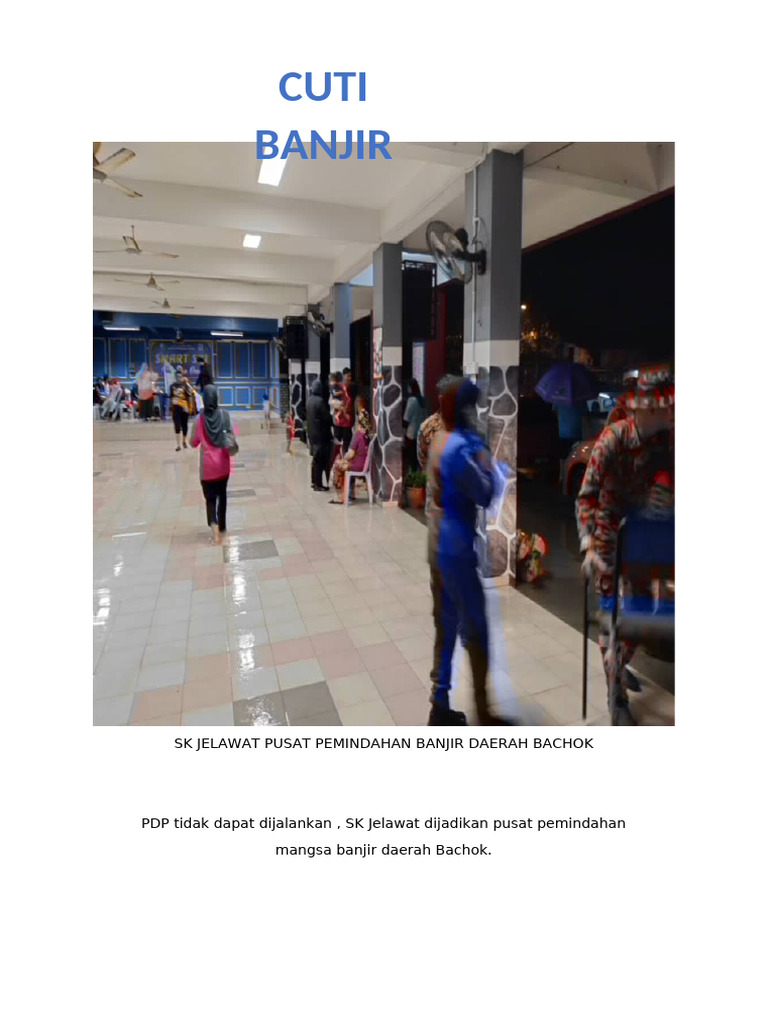 Templete Cuti Banjir | PDF