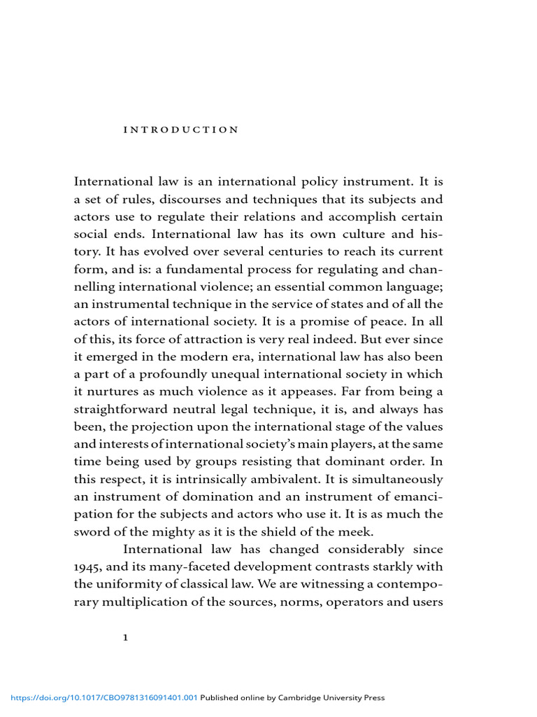 introduction | PDF | International Law | Political Science