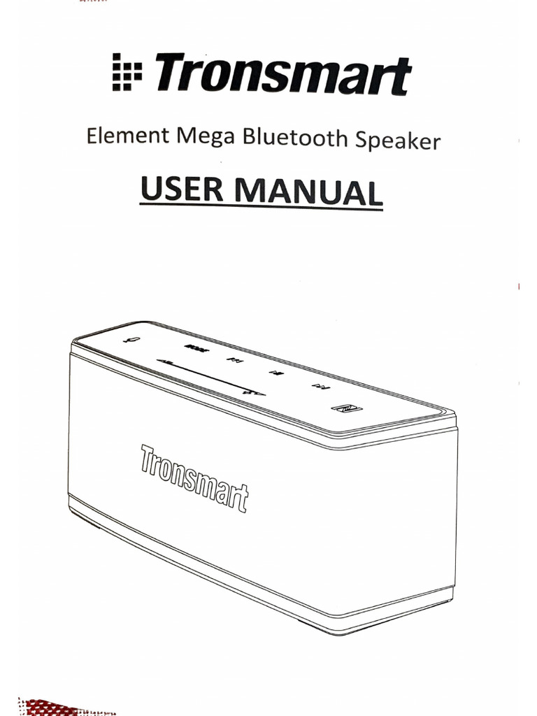 Tronsmart Element Mega Speaker Manual | PDF | Bluetooth | Smart Devices