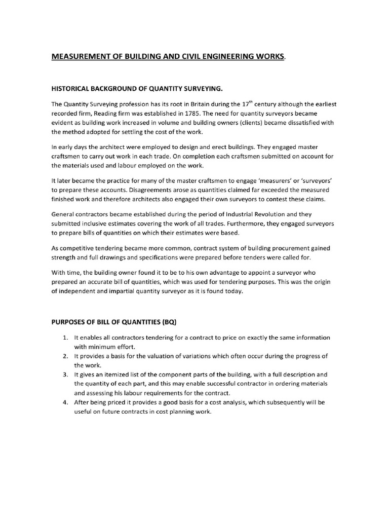 MEASUREMENT MODULAR NOTES | PDF