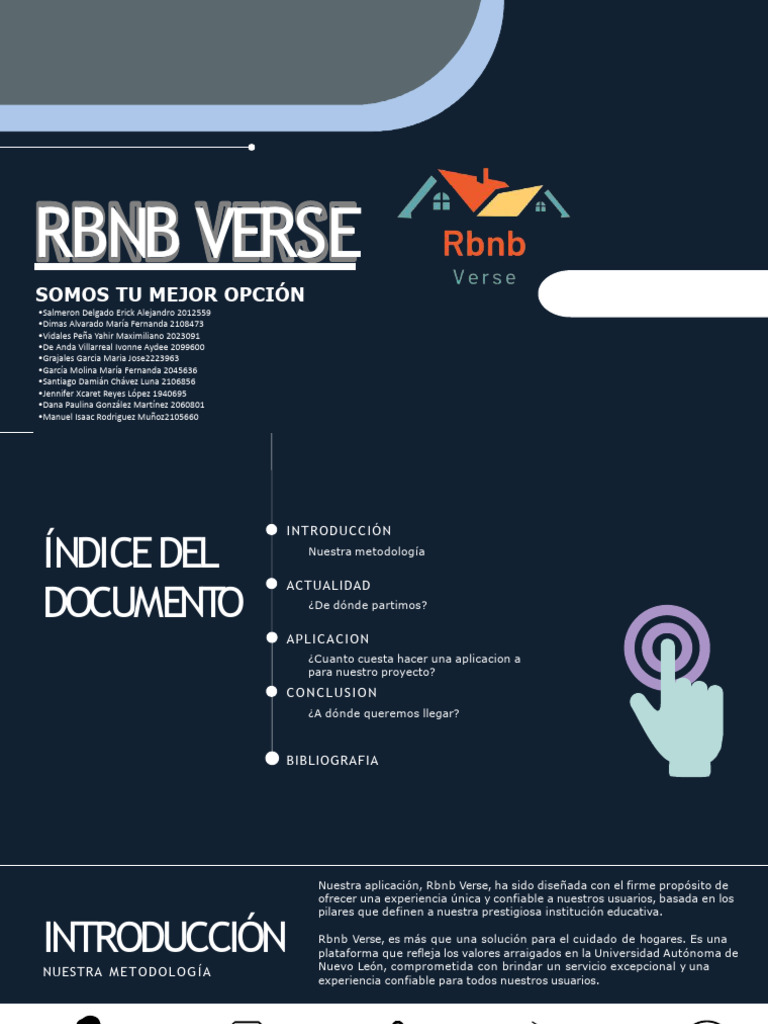 Presentacion RBNB Verse | PDF | Aplicación movil | México