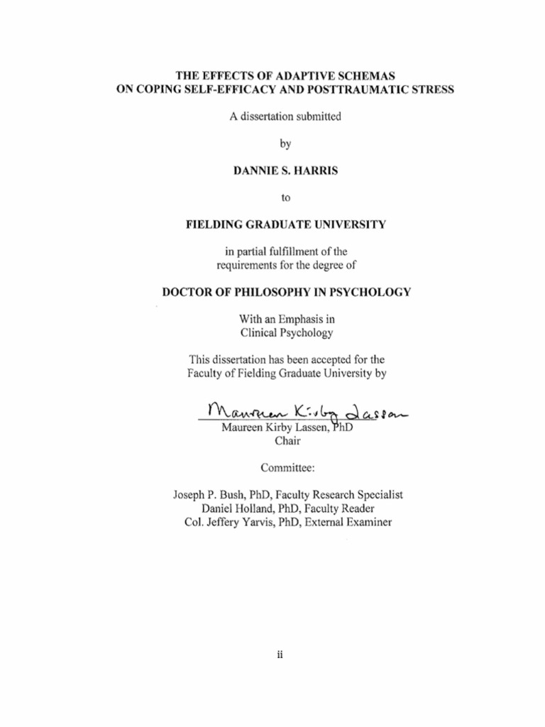 The Effects of Adaptive Schema | PDF | Psychological Trauma | Schema (Psychology)