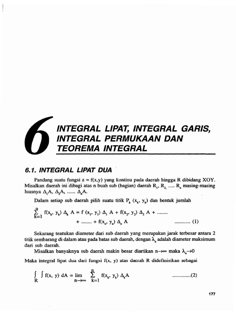 bab6-integral_lipat,_integral_garis,_integral_permukaan_dan_teorema_integral-1 | PDF