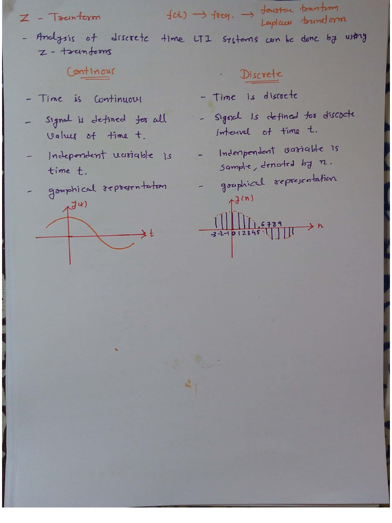 Z Transform EF | PDF