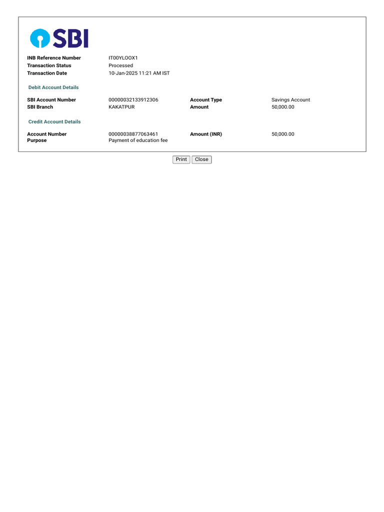 College Payment Receipt | PDF