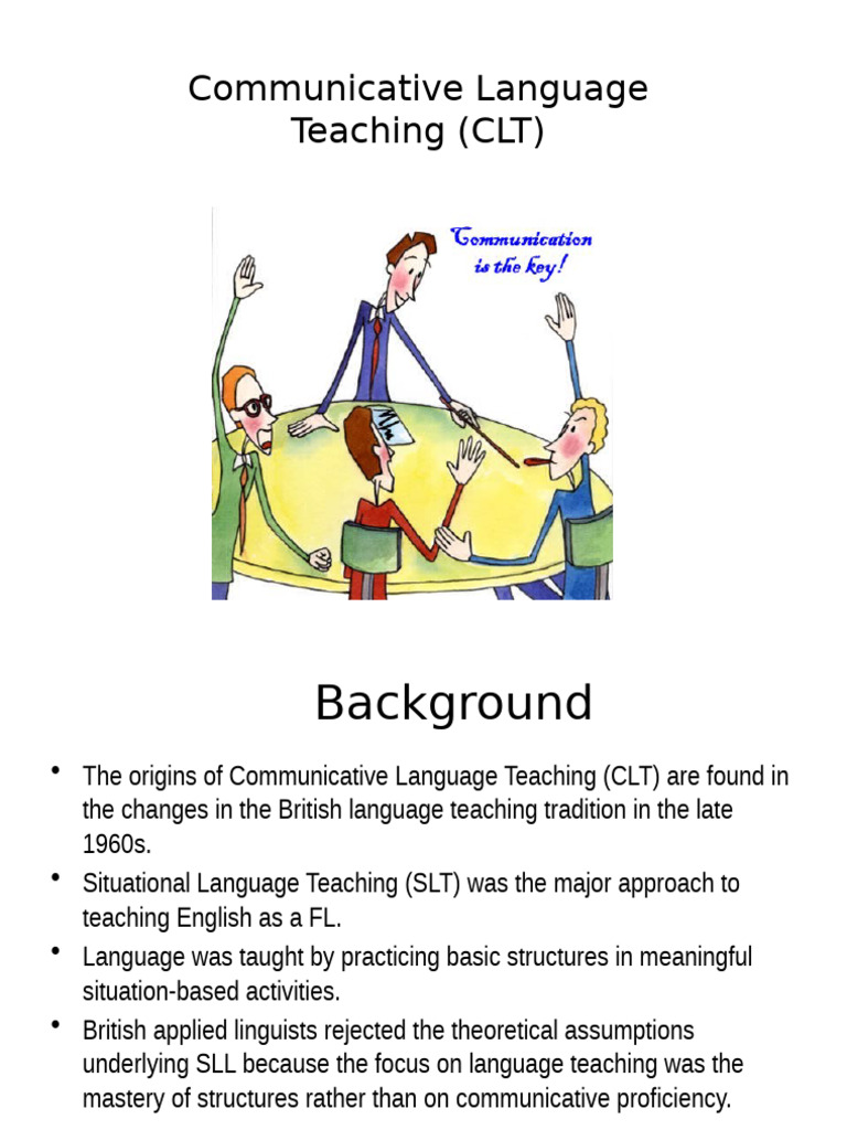 Communicative Language Teaching | PDF | Behavior Modification ...
