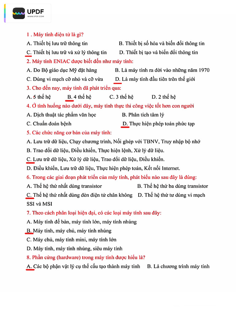 DA OntaptinhocdaicuongNM_phan1 | PDF